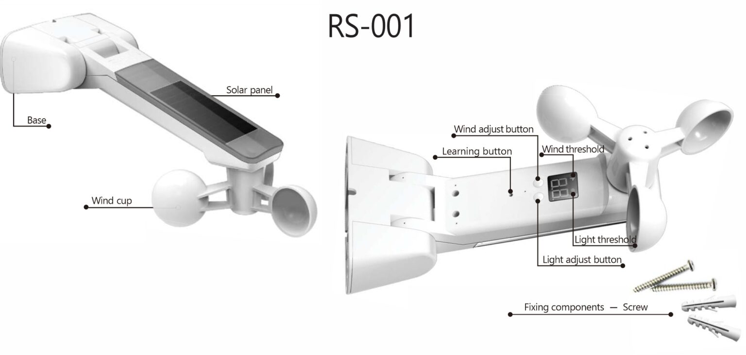 Sun/Wind Sensor – Alpha Tubular Motors USA